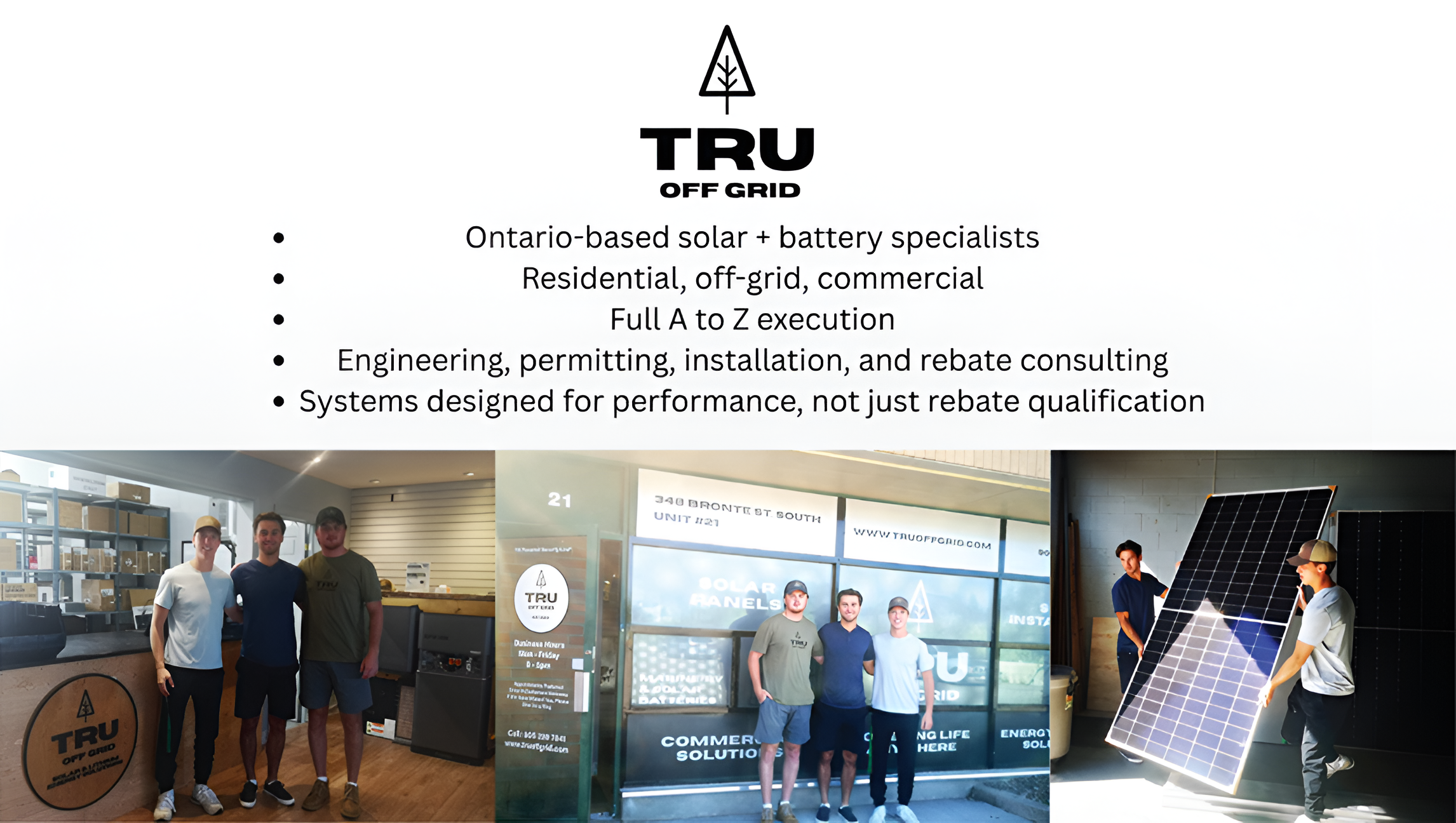 TRU Off Grid | Lithium Batteries & Solar Solutions in Milton, ON